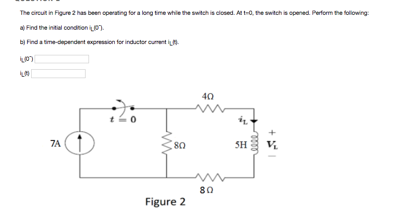 Solved The circuit in Figure 2 has been operating for a long | Chegg.com