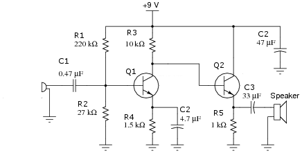 Solved 1- find the gain for Q1 and Q2 (2N2222) ? 2- If | Chegg.com