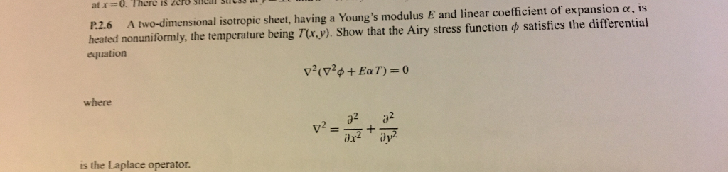 Solved at r=0. I here ls zero sncan stress atr P.2.6 A | Chegg.com