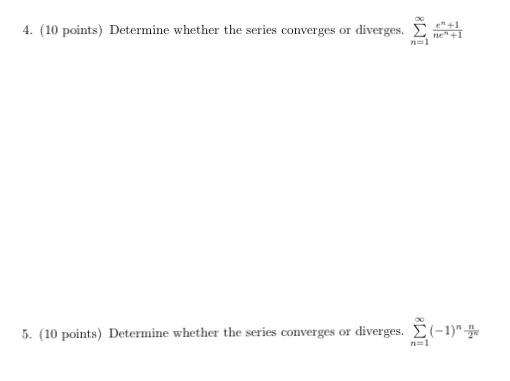 Solved Determine whether the series converges or diverges. | Chegg.com