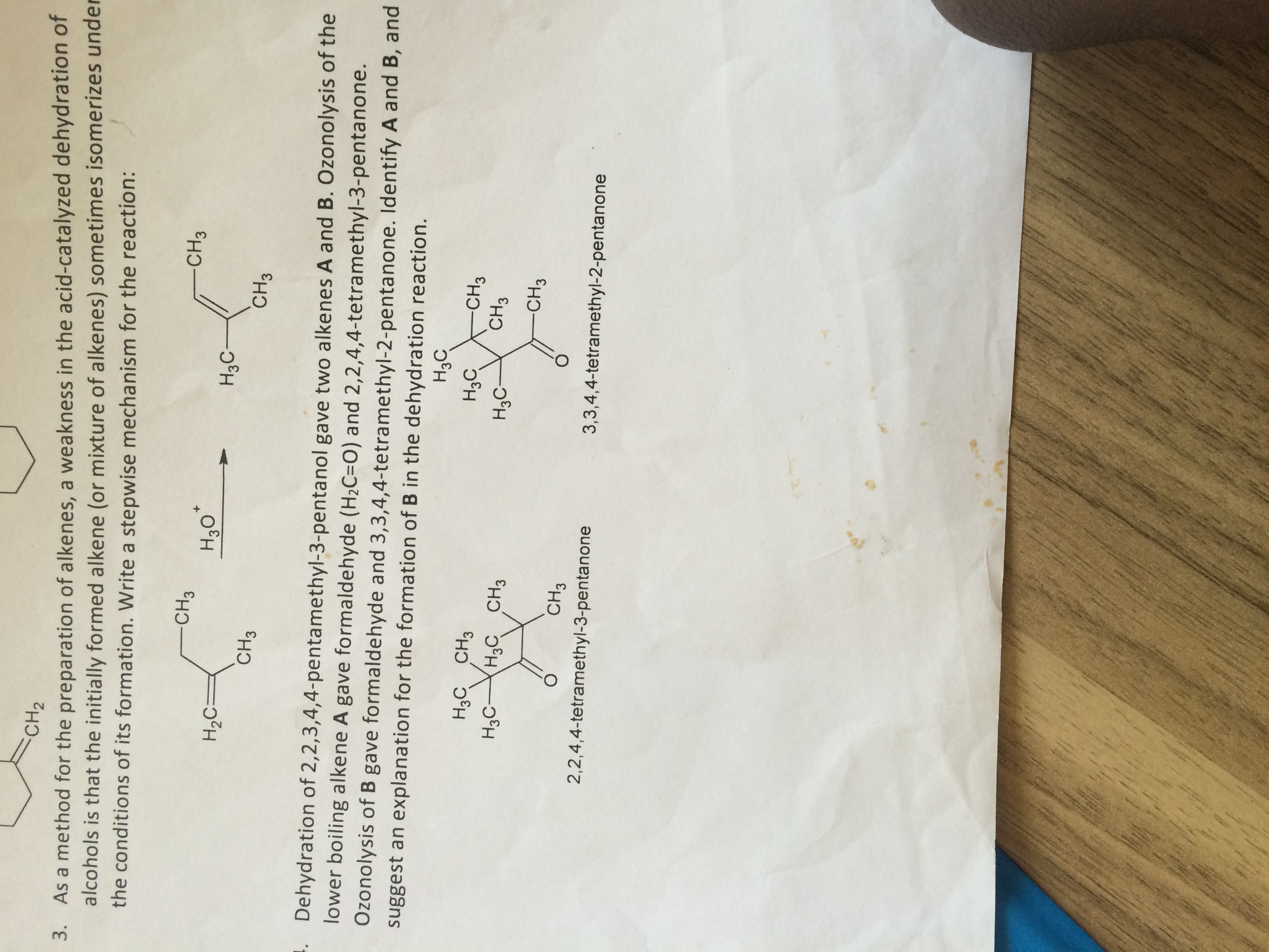 Solved As a method for the preparation of alkenes, a | Chegg.com