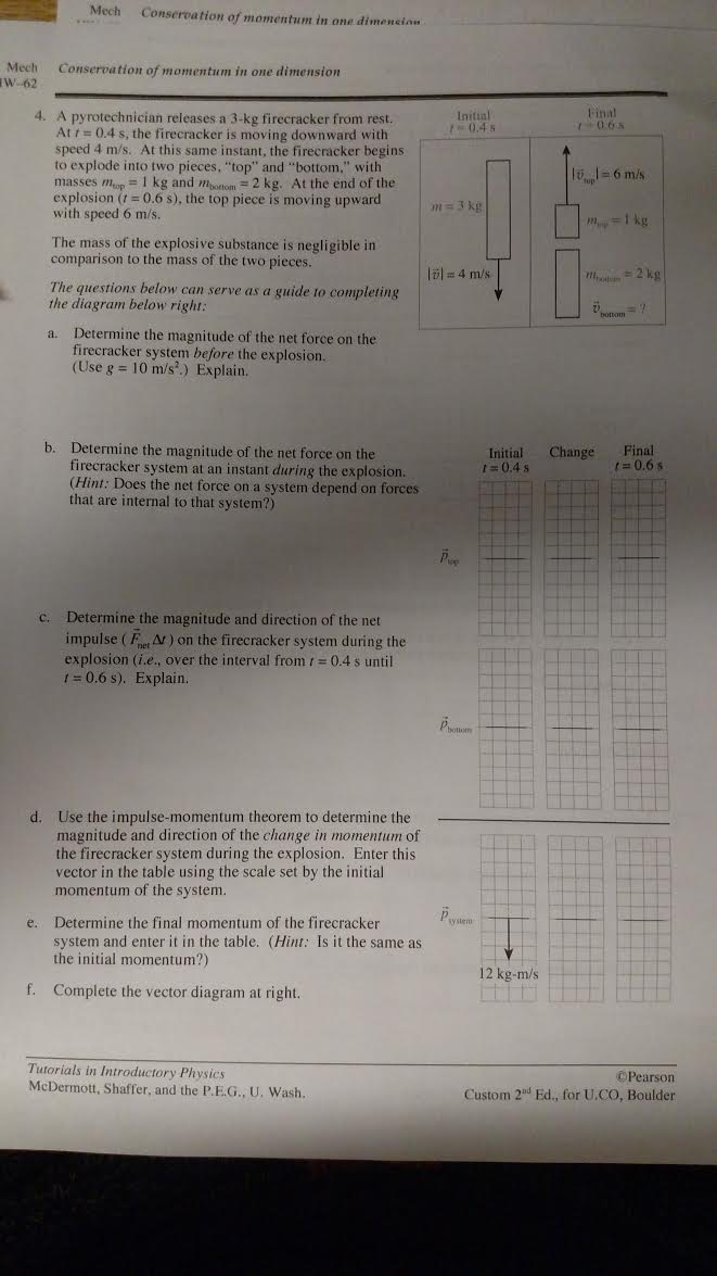 Solved A pyrotechnician releases a 3-kg firecracker from | Chegg.com