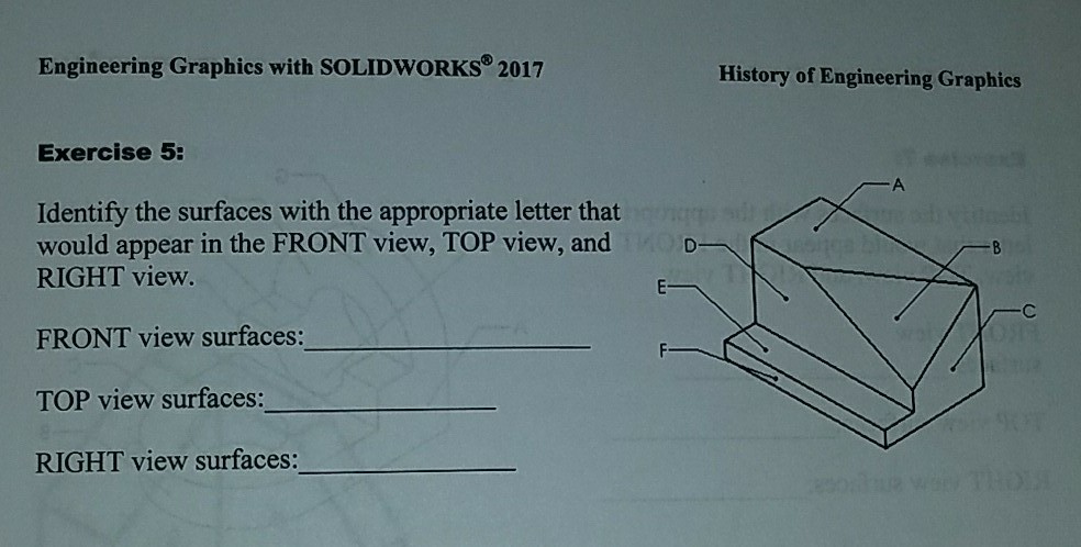Solved Identify the surfaces with the appropriate letter | Chegg.com