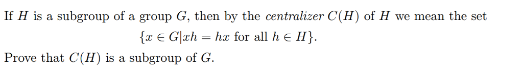 Solved If H is a subgroup of a group G, then by the | Chegg.com
