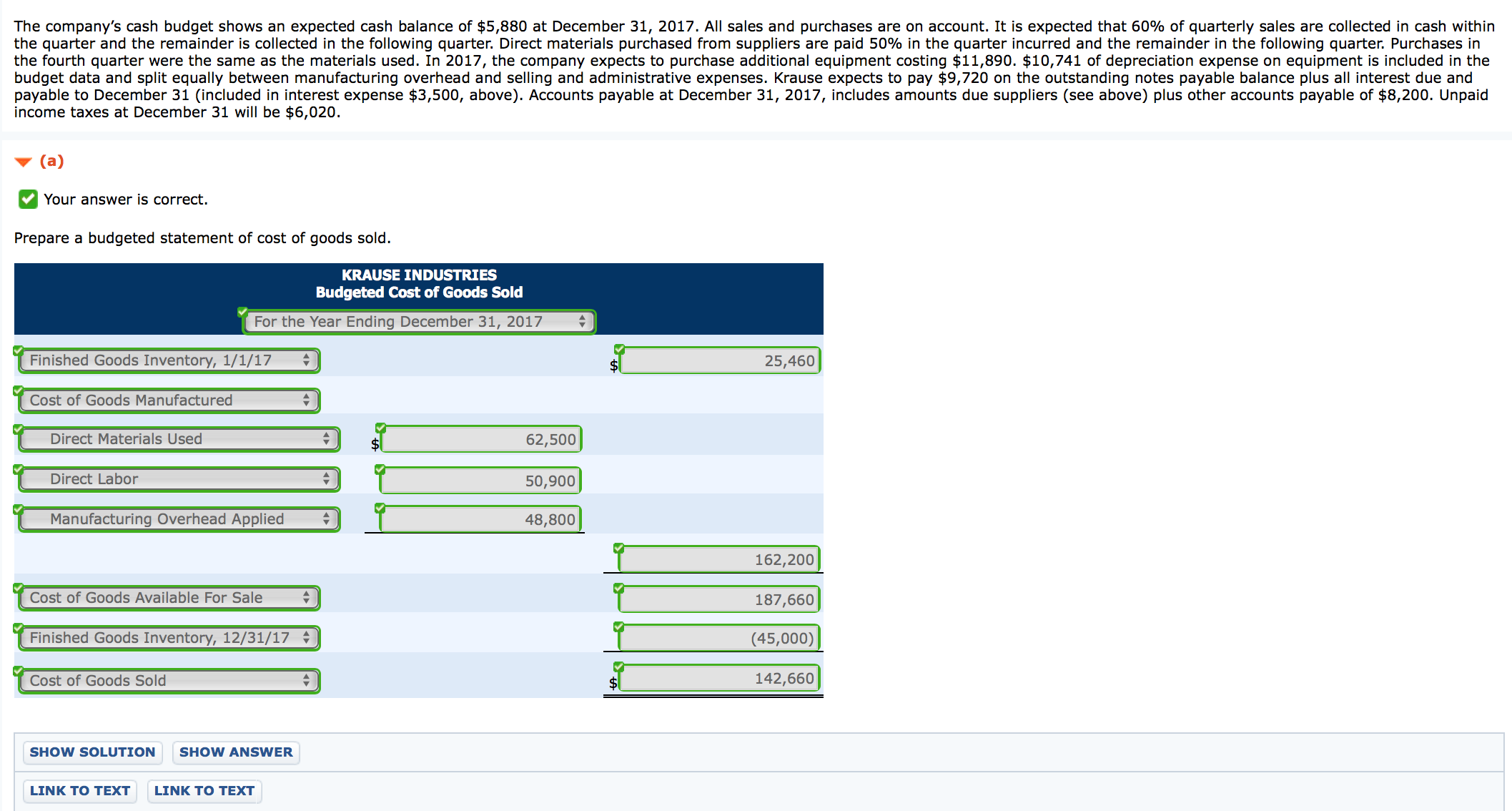 Solved Problem 23-6A (Part Level Submission) Krause | Chegg.com