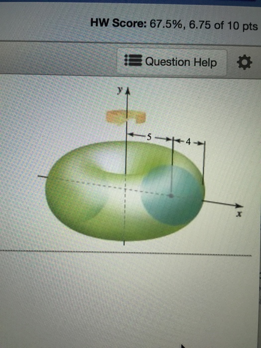 Solved Find the volume of the torus formed when the circle | Chegg.com
