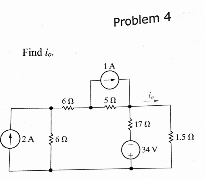 Solved Find i0 | Chegg.com