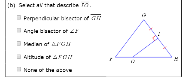 Solved (a) Select all that describe CD. Perpendicular | Chegg.com