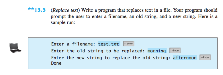 Solved Python 2.6 or 2.7 preferably (Replace text) Write | Chegg.com