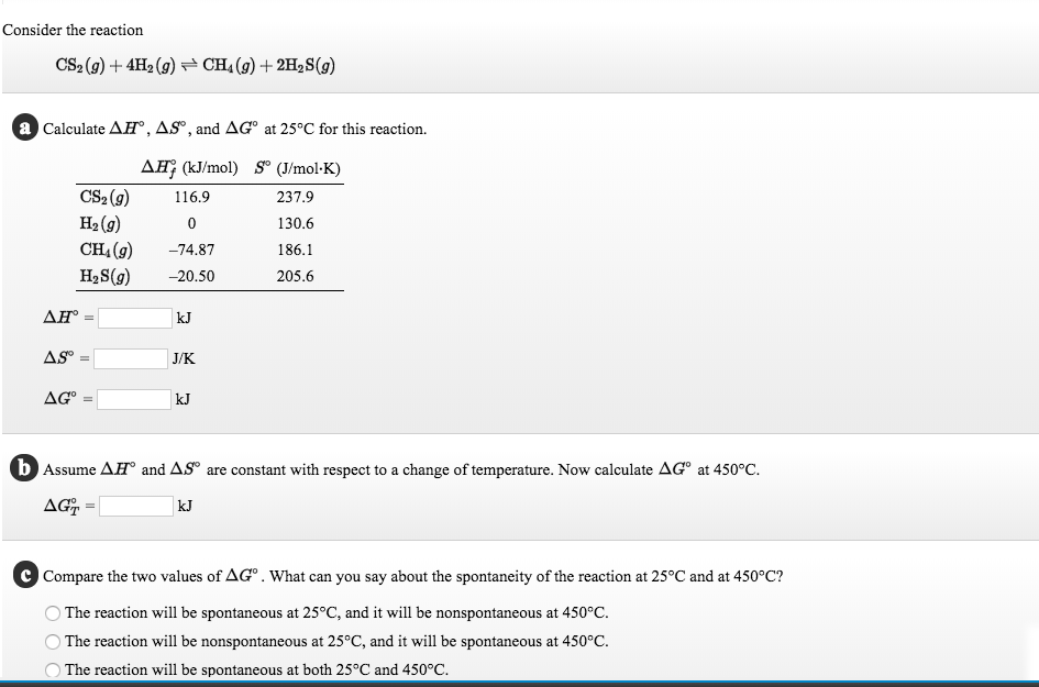 Solved Consider the reaction CS2 (g) + 4H2(g) 근 CH4 (g) + | Chegg.com