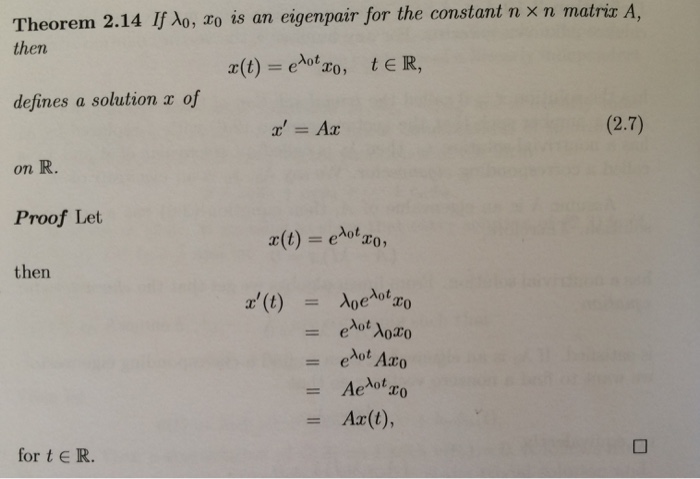 Solved 2.23 (Complex Eigenvalues) Using Theorem 2.14, solve | Chegg.com