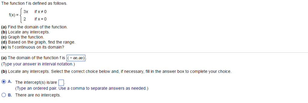 Solved The function f is defined as follows. 3x if x 0 f(x) | Chegg.com