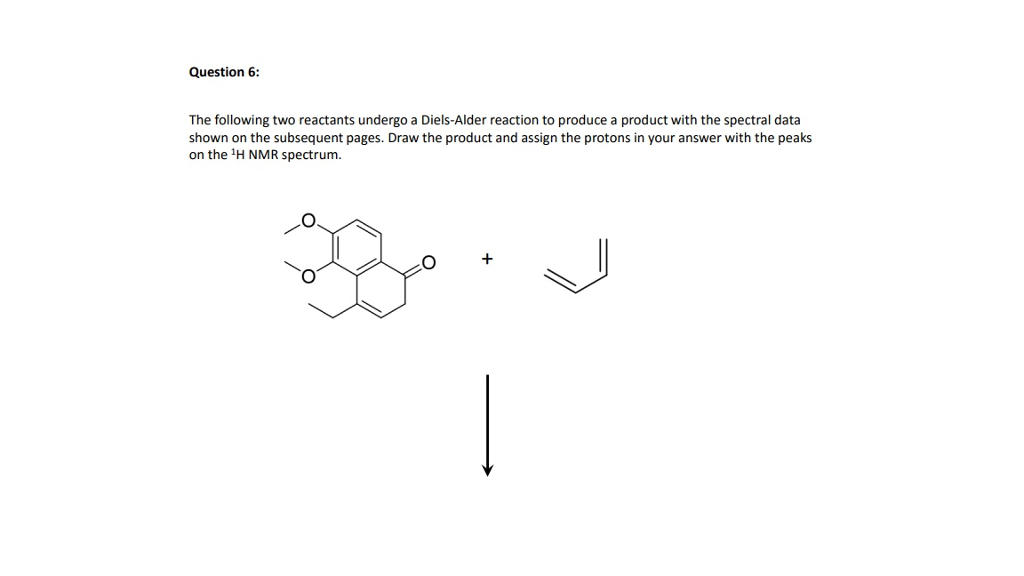 Solved Question 6: The following two reactants undergo a | Chegg.com