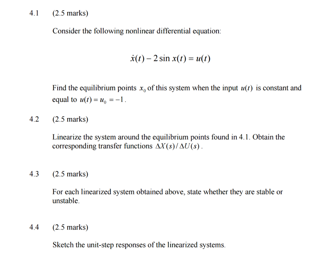 Solved Consider the following nonlinear differential | Chegg.com Solved Consider the following nonlinear differential | Chegg.com