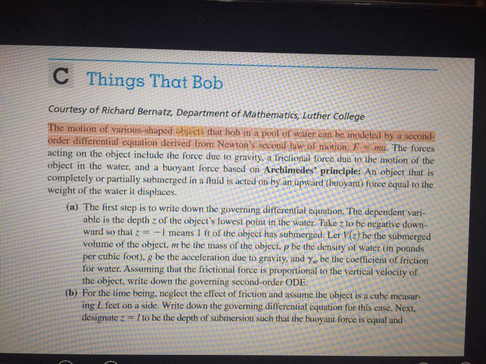 Solved C Things That Bob Courtesy of Richard Bernatz, | Chegg.com