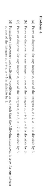 Solved Prove or disprove: for any integer x, one of the | Chegg.com