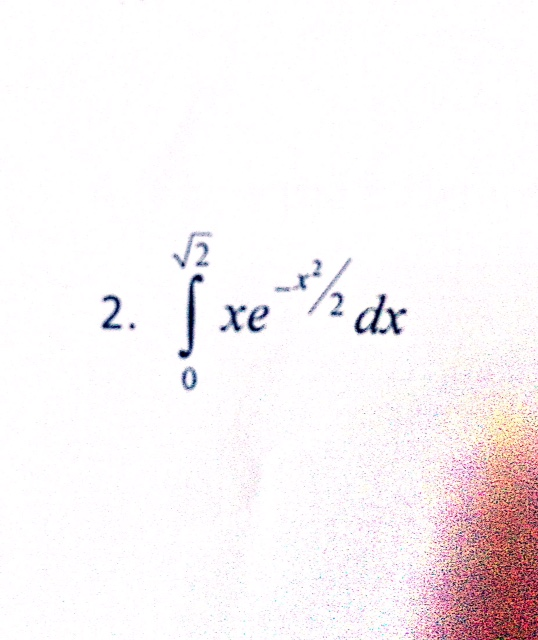Solved Integral^Squreroot_0 xe^-x^2/2 dx | Chegg.com