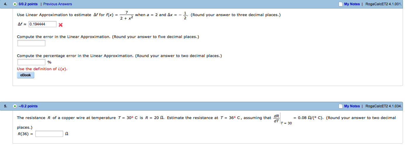 Solved Use the Linear Approximation to estimate Deltaf = | Chegg.com