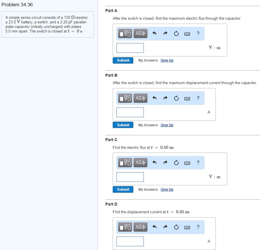 Solved Problem 34.36 Part A A simple series circuit consists | Chegg.com