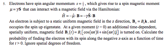 Solved 4. The Pauli spin matrices and their connection to | Chegg.com