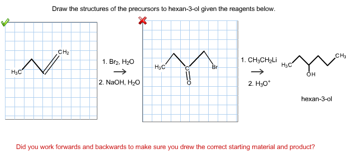 Solved Draw the structures of the precursors to hexan-3-ol | Chegg.com