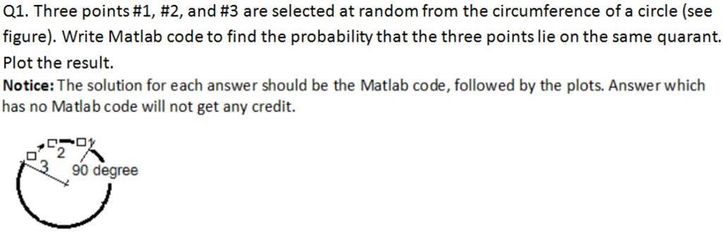 Solved Q1. Three points #1, #2, and #3 are selected at | Chegg.com