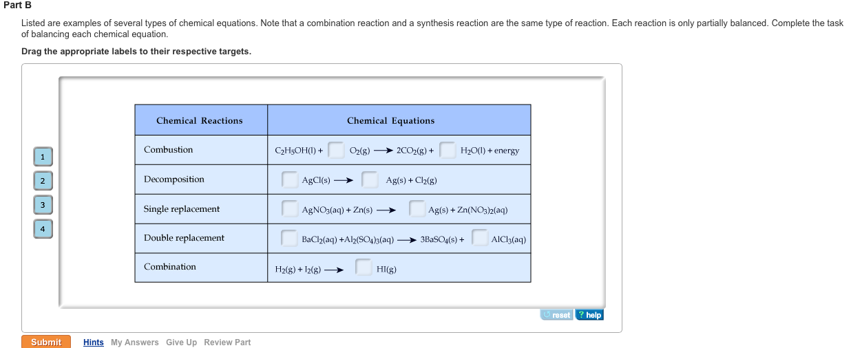 Solved Part B Listed are examples of several types of | Chegg.com Solved Part B Listed are examples of several types of | Chegg.com