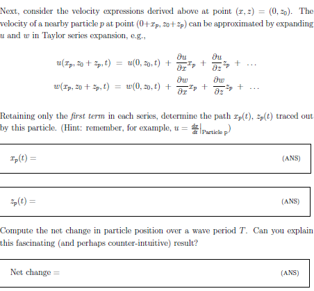 Solved Consider the following velocity potential, which is a | Chegg.com