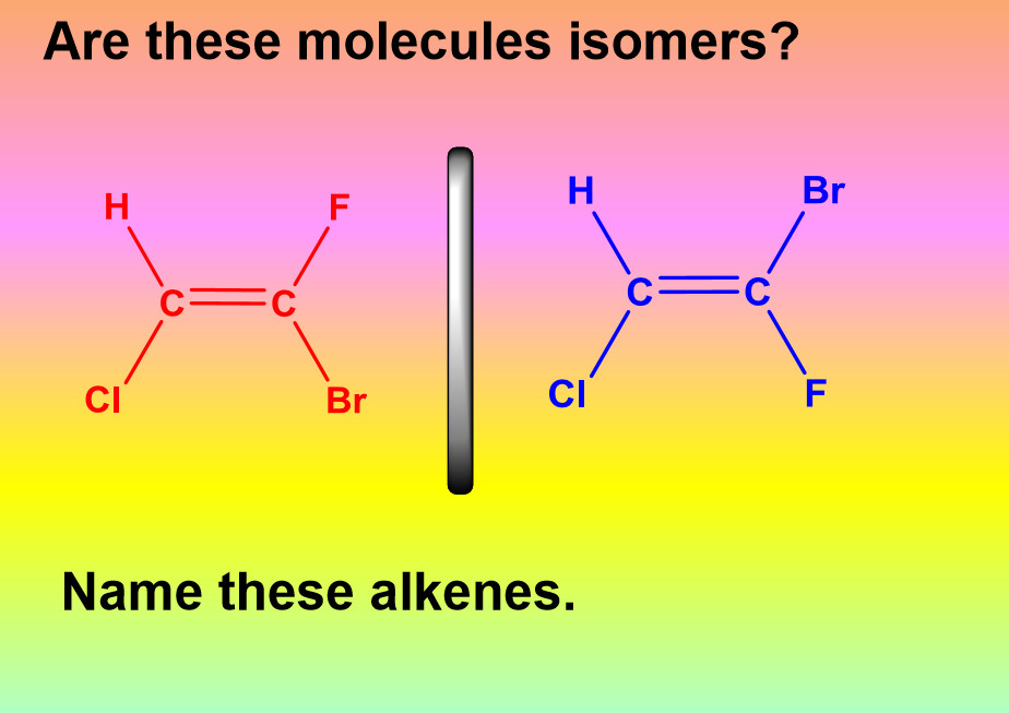 Solved Are these molecules isomers? Name these alkenes. | Chegg.com