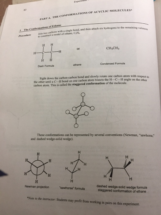 Solved 82 PARTA. TH THE CONFORMATIONS OF ACYCLIC MOLECULES | Chegg.com