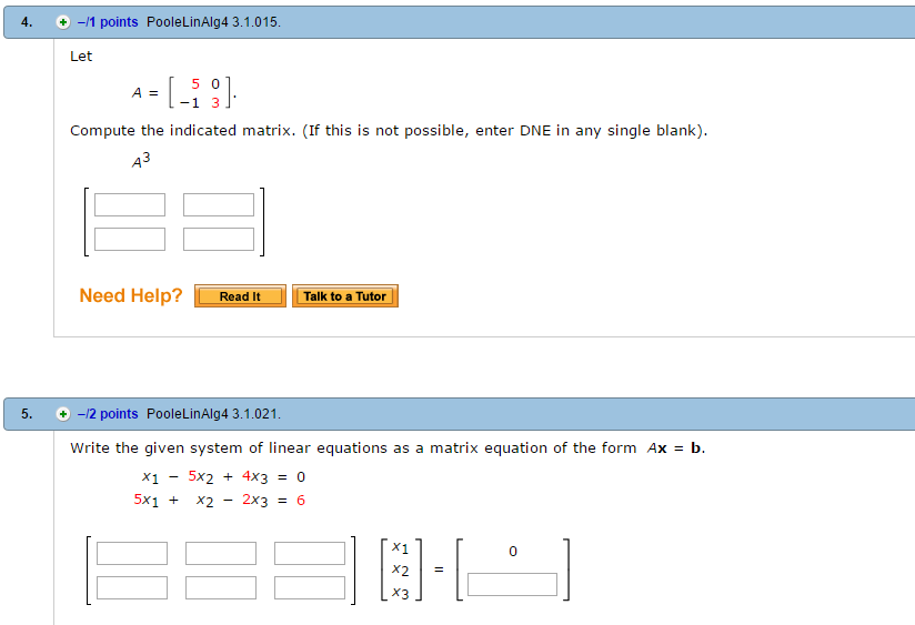 Solved Let A [5 0 1 3] Compute The Indicated Matrix