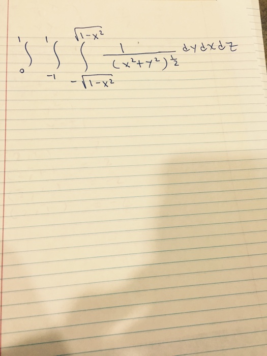 Solved Calc 3 Triple Integral 2950