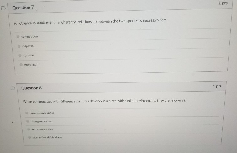 Solved D | Question 17 1 pts The idea that an animal should | Chegg.com Solved D | Question 17 1 pts The idea that an animal should | Chegg.com