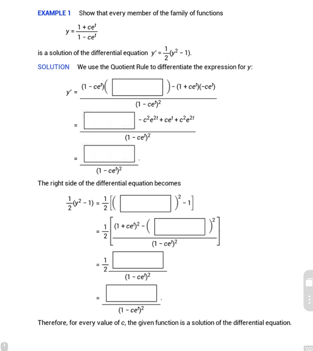 Solved Example 1 Show that every member of the family of | Chegg.com