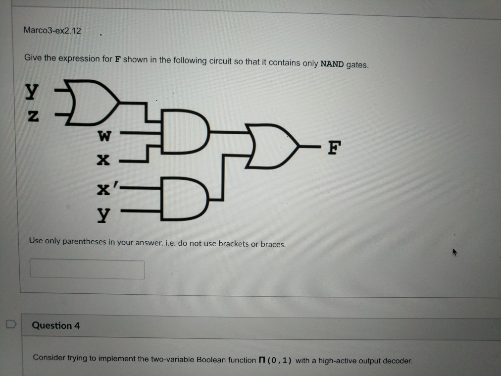 Solved Give the expression for F shown in the following | Chegg.com