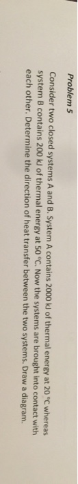 Solved Consider two closed systems A and B. System A | Chegg.com