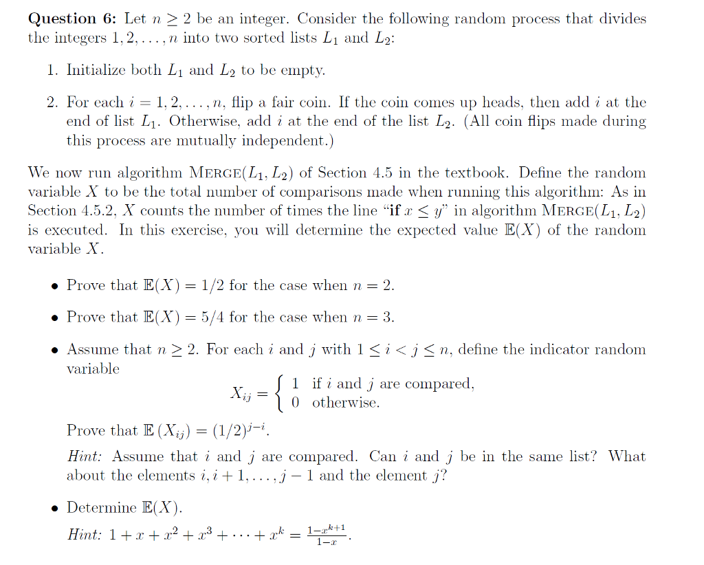 Let n greaterthanorequalto 2 be an integer. Consider | Chegg.com