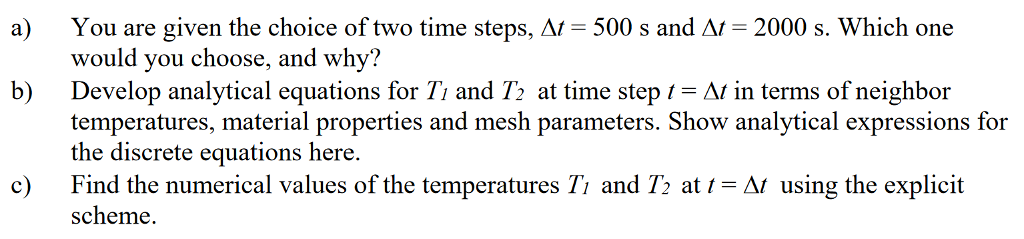 Solved Consider unsteady heat conduction in a 2D square 300 | Chegg.com