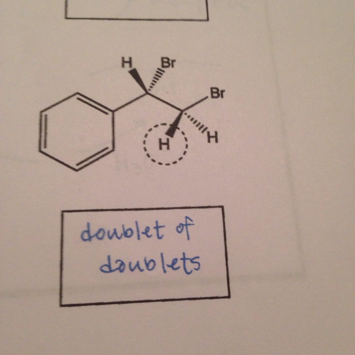 Solved Why is this a doublet of doublets? There is only one | Chegg.com