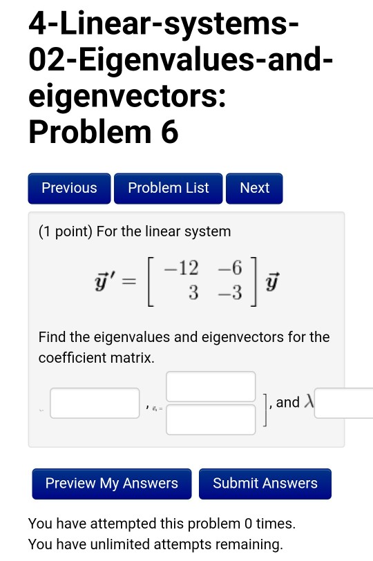 Solved 4-Linear-systems- 02-Eigenvalues-and- eigenvectors: | Chegg.com