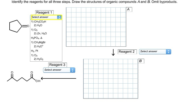 Solved Identify the reagents for all three steps. Draw the | Chegg.com