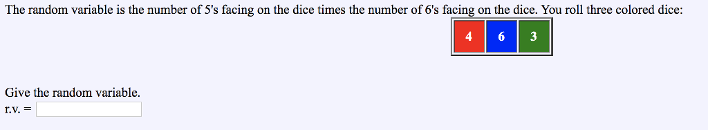Solved The random variable is the number of 5's facing on | Chegg.com