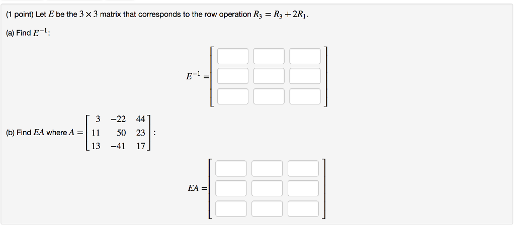 Solved (1 point) If A=[-7 6 then -5/83 6/83 A-1 = 8/83 7/83 | Chegg.com