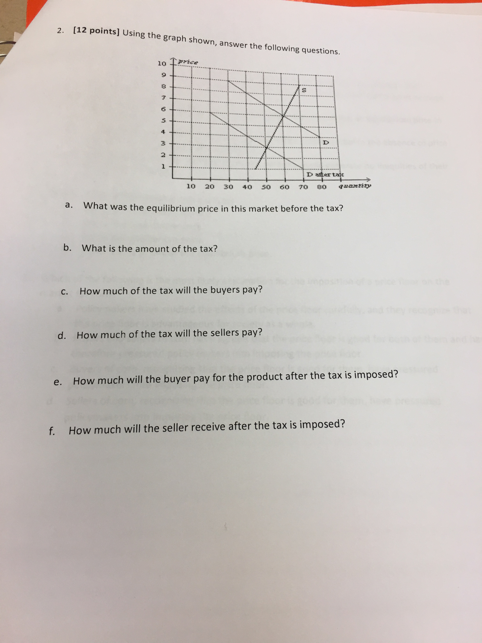 Solved Using the graph shown, answer the following | Chegg.com
