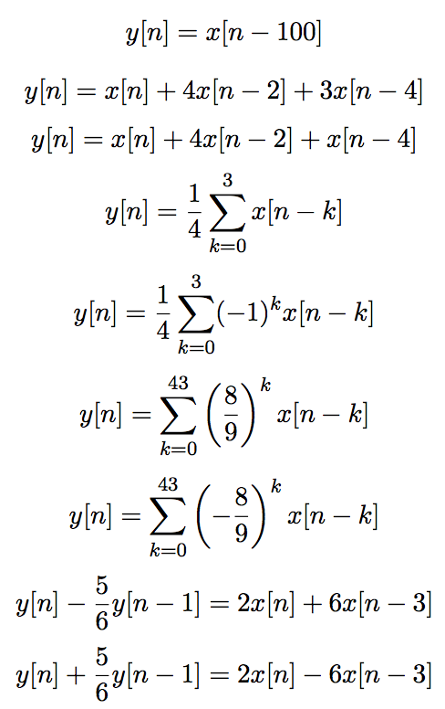 Solved Would you characterize each casual LTI system as a | Chegg.com