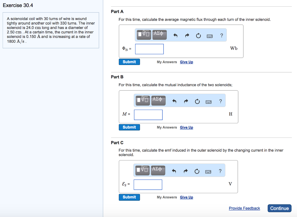 Solved A solenoidal coil with 30 turns of wire is wound | Chegg.com