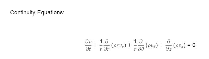 Solved 1. Using the continuity equation in cylindrical | Chegg.com