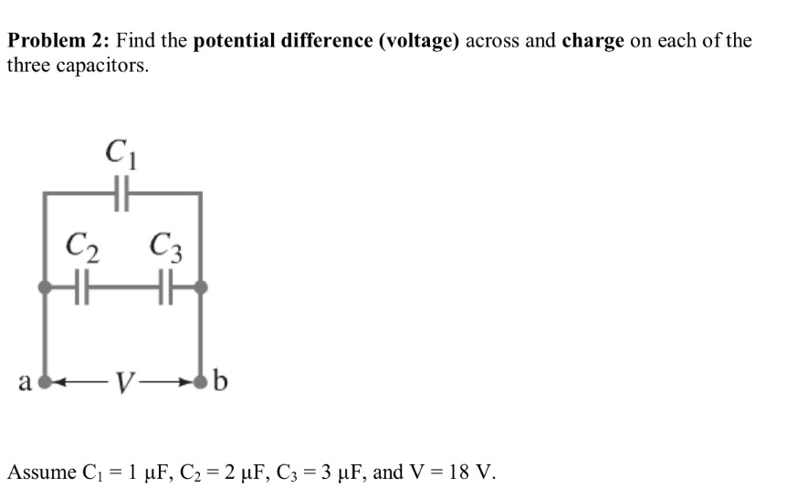 Solved Find the potential difference (voltage) across and | Chegg.com