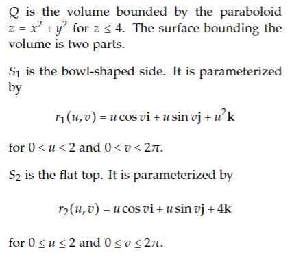 Solved Q is the volume bounded by the paraboloid z x2 +y2 | Chegg.com