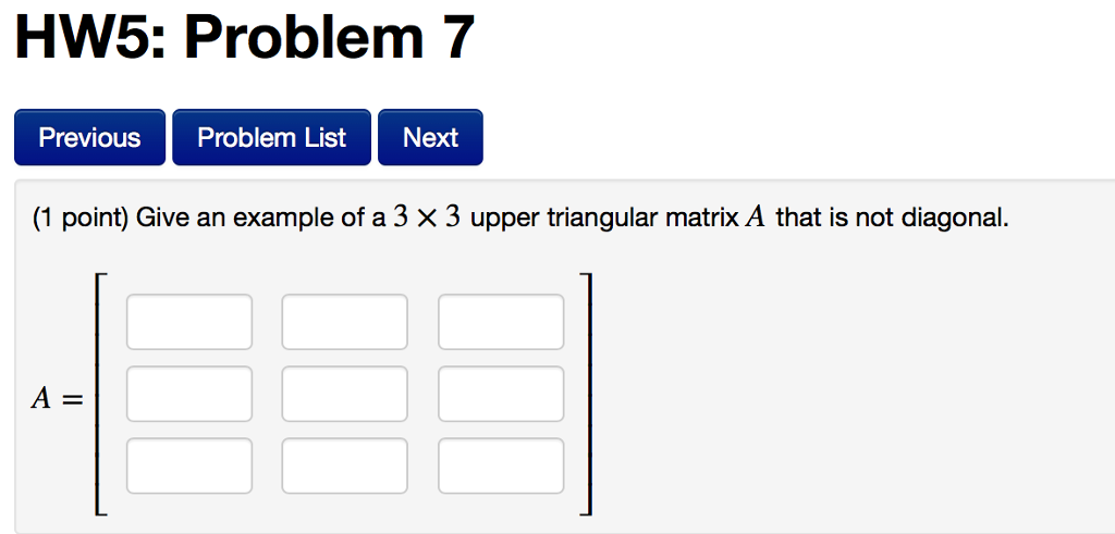 Solved HW5: Problem 7 Previous Problem List Next (1 point) | Chegg.com